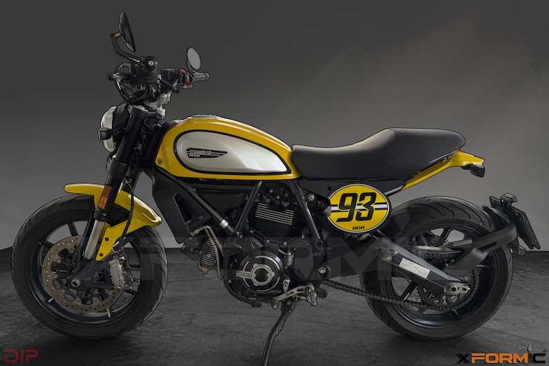 Custom 3D Printed Side Panels for Ducati Scrambler Icon, Classic, Sixty2 2015-2022 Flat Track ...