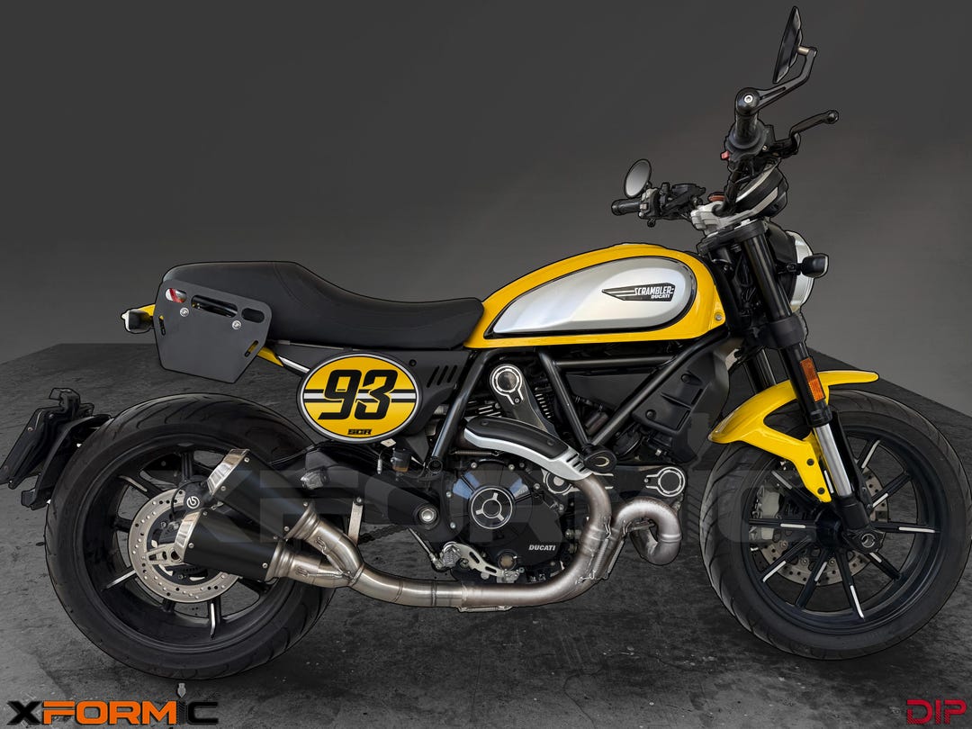 Custom 3D Printed Side Panels for Ducati Scrambler Icon, Classic, Sixty2 2015-2022 Flat Track ...