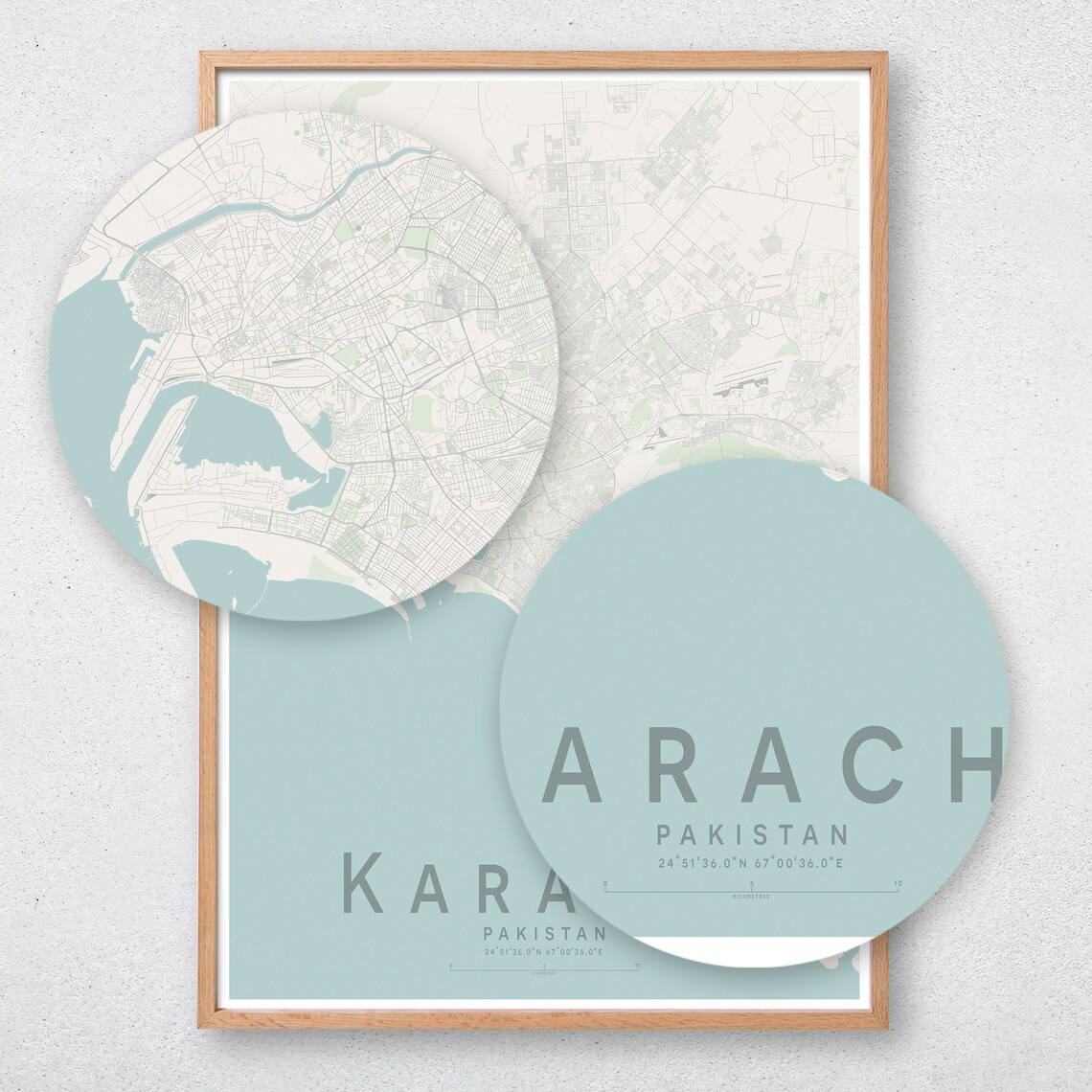 KARACHI Map Print Pakistan Wall Art Poster Wall Decor A3 - Etsy