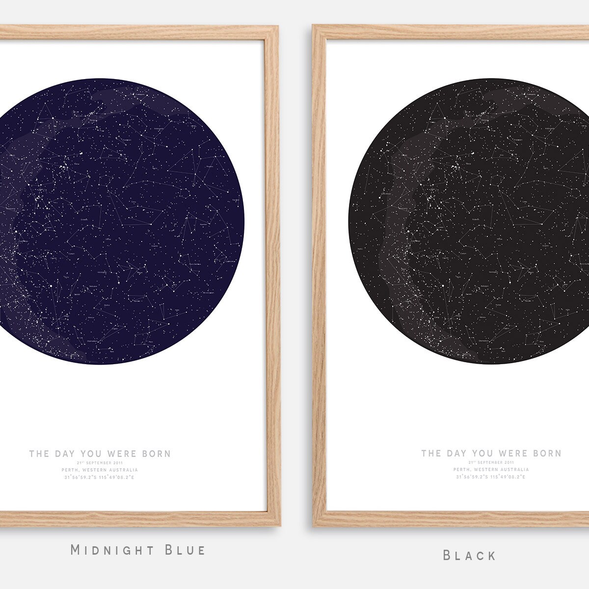 CUSTOM Double Star Map PRINTABLE Wedding Gift Personalized - Etsy