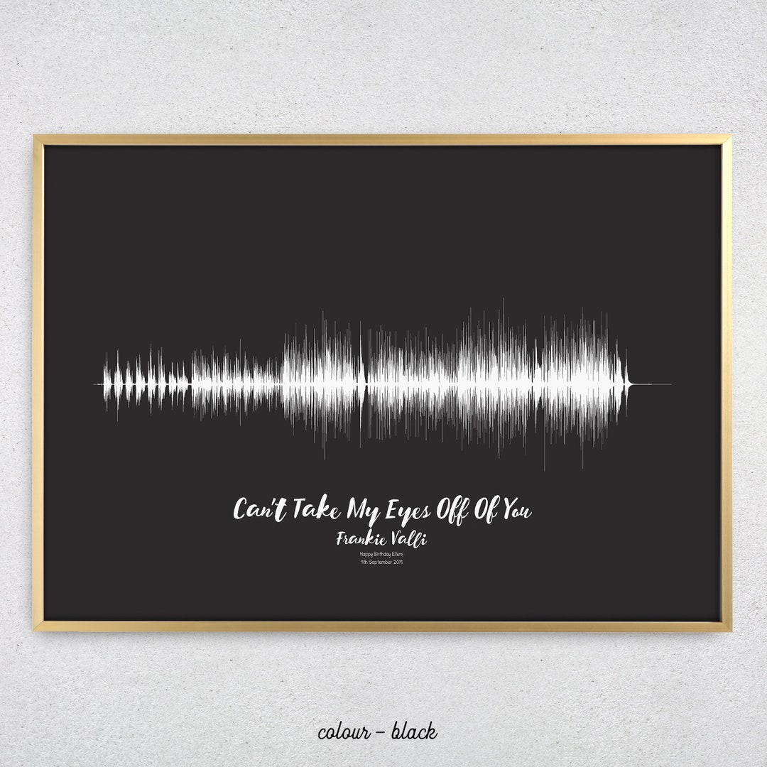 CUSTOM Sound Wave Print Recorded Sound Art Gift for Dad - Etsy