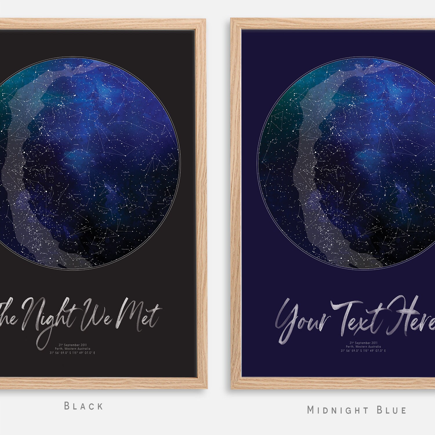 CUSTOM Double Star Map PRINTABLE Wedding Gift Personalized - Etsy