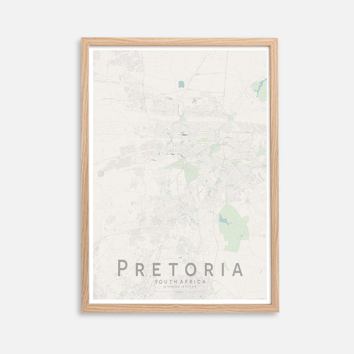 PRETORIA Map Print South Africa City Map Print | Etsy