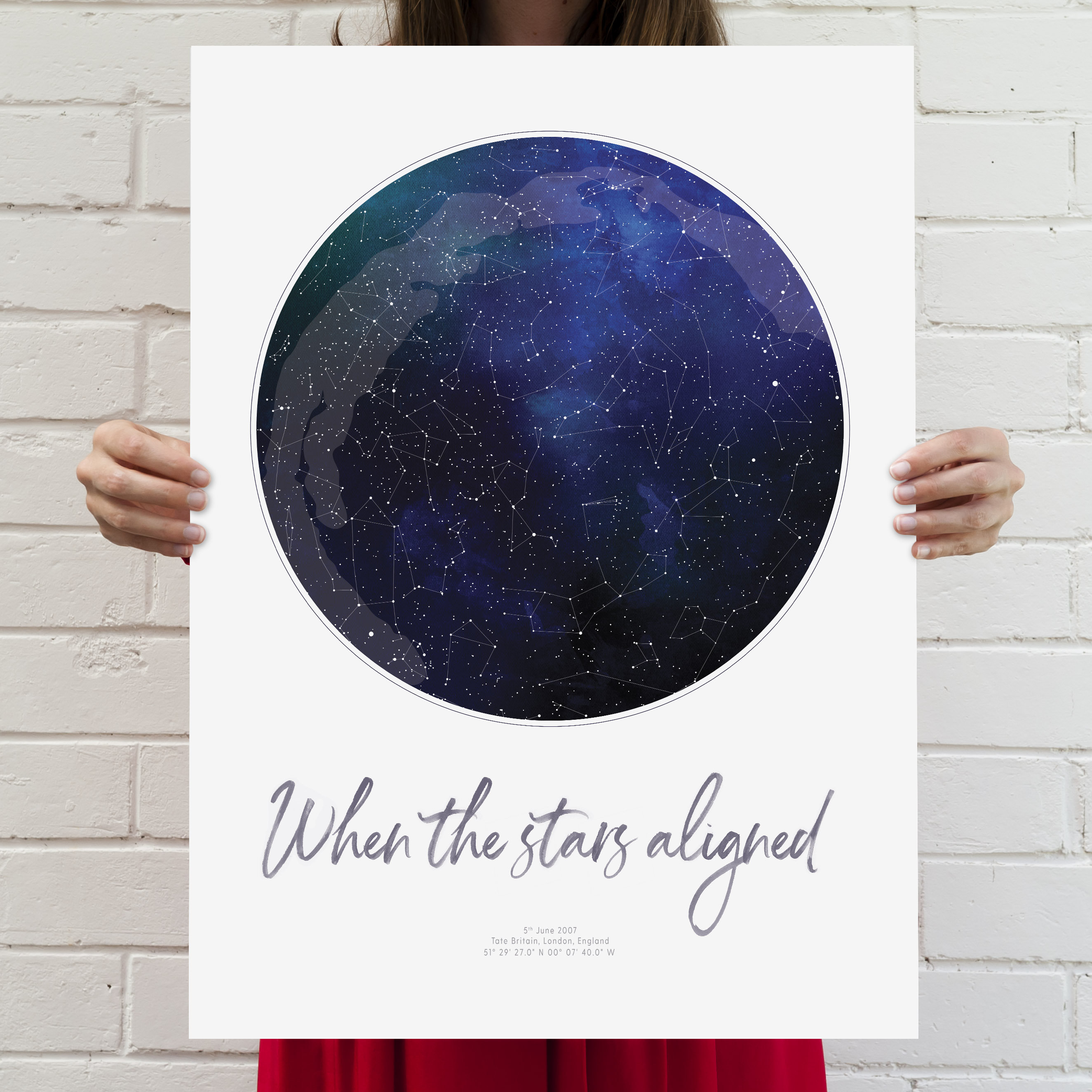 CUSTOM Star Map PRINTABLE Wedding Gift Personalized Star - Etsy