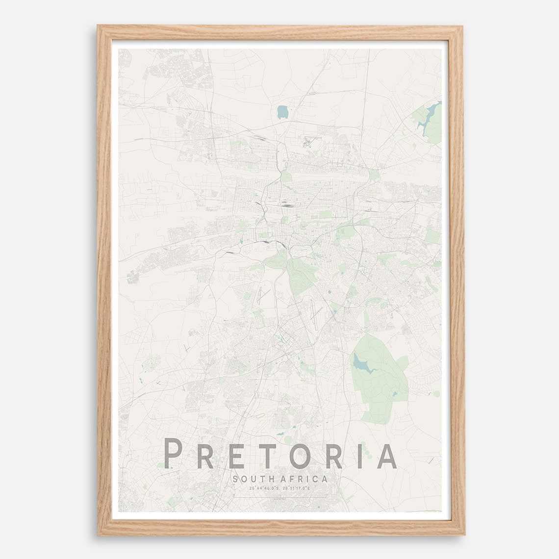PRETORIA Map Print South Africa City Map Print - Etsy Australia