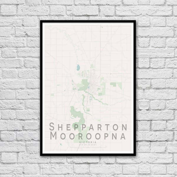 Mooroopna Map Poster - Etsy Australia
