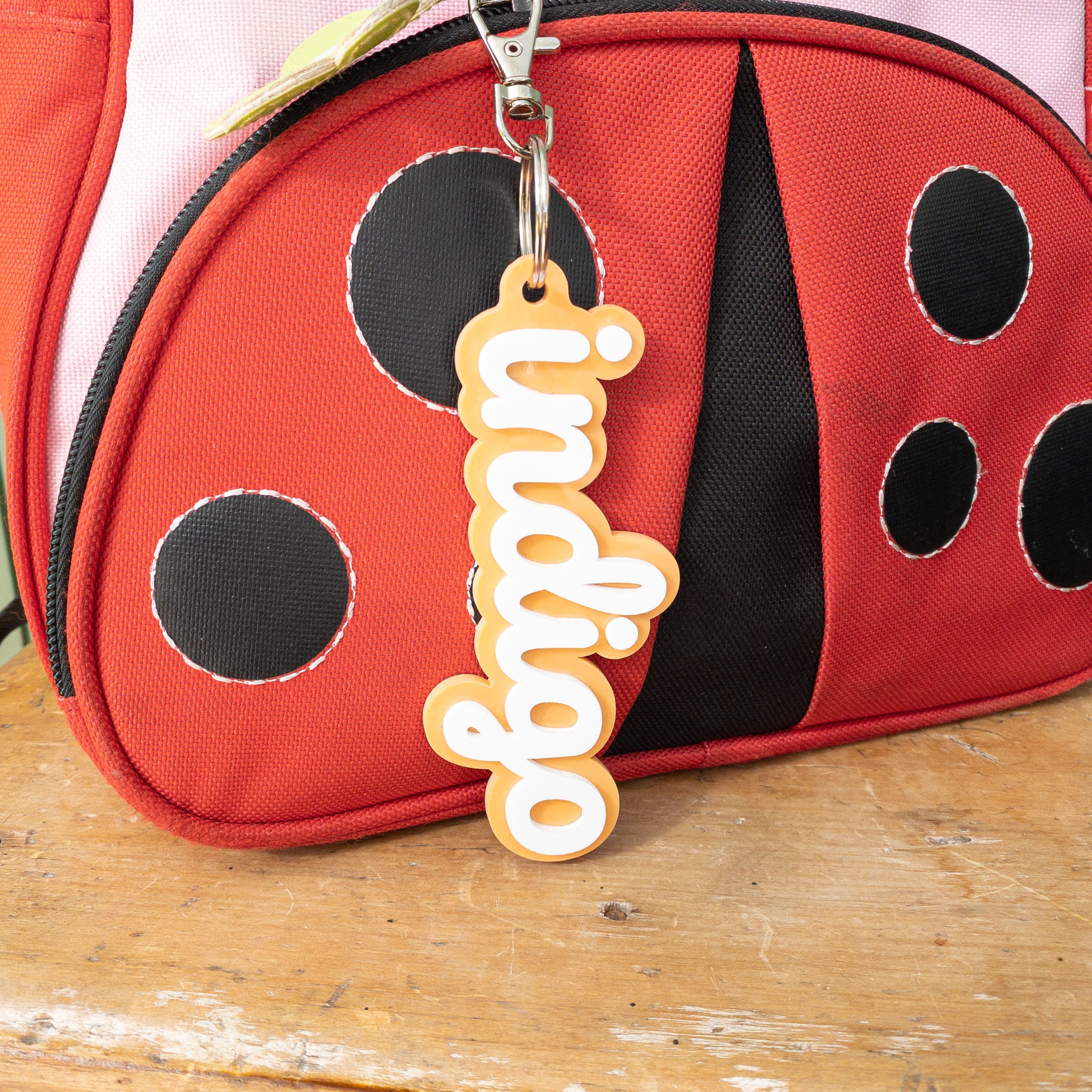 Personalised Acrylic Letter Bag Tag Varsity School Kids - Etsy Australia