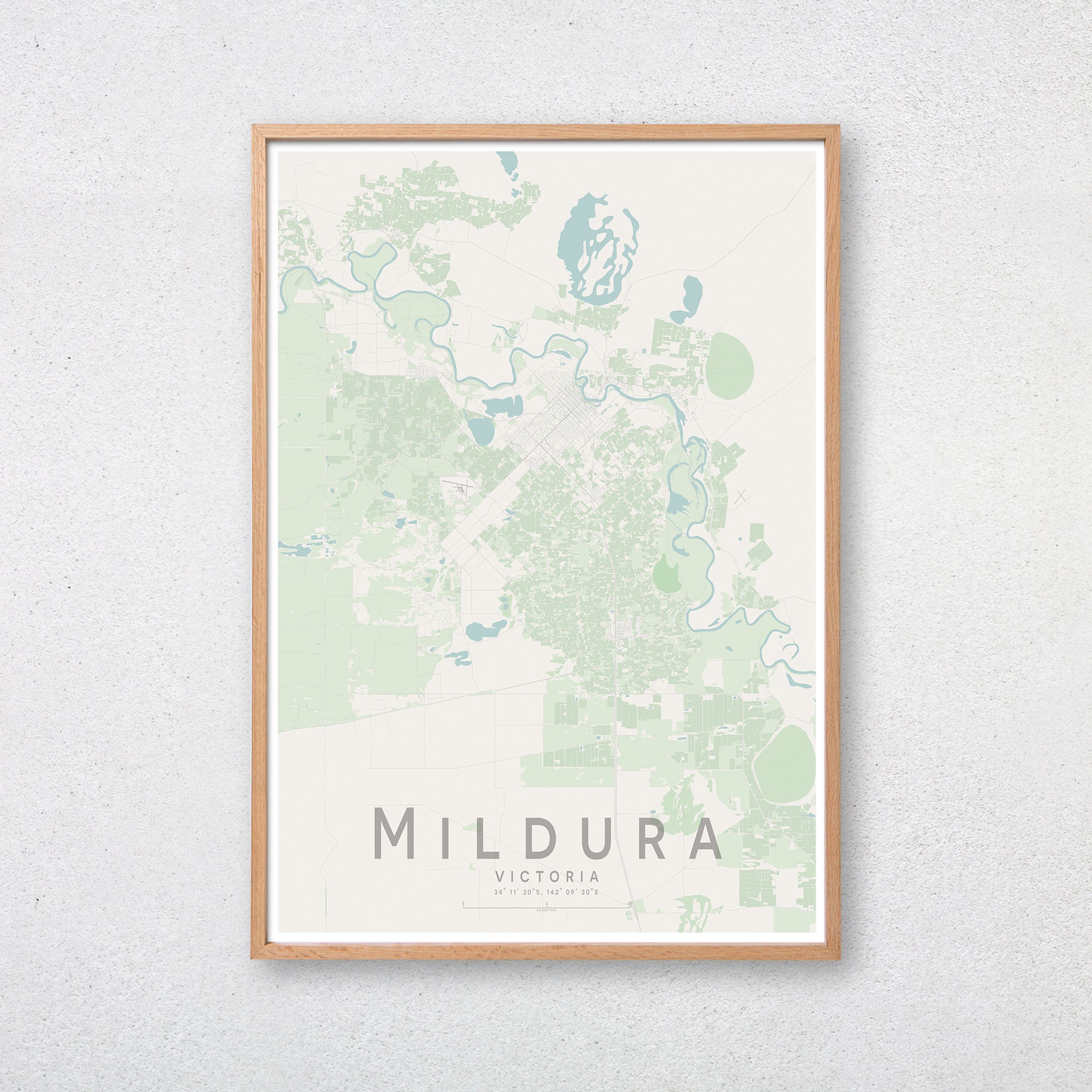 MILDURA Map Print City Street Map Wall Art Poster Wall - Etsy Australia