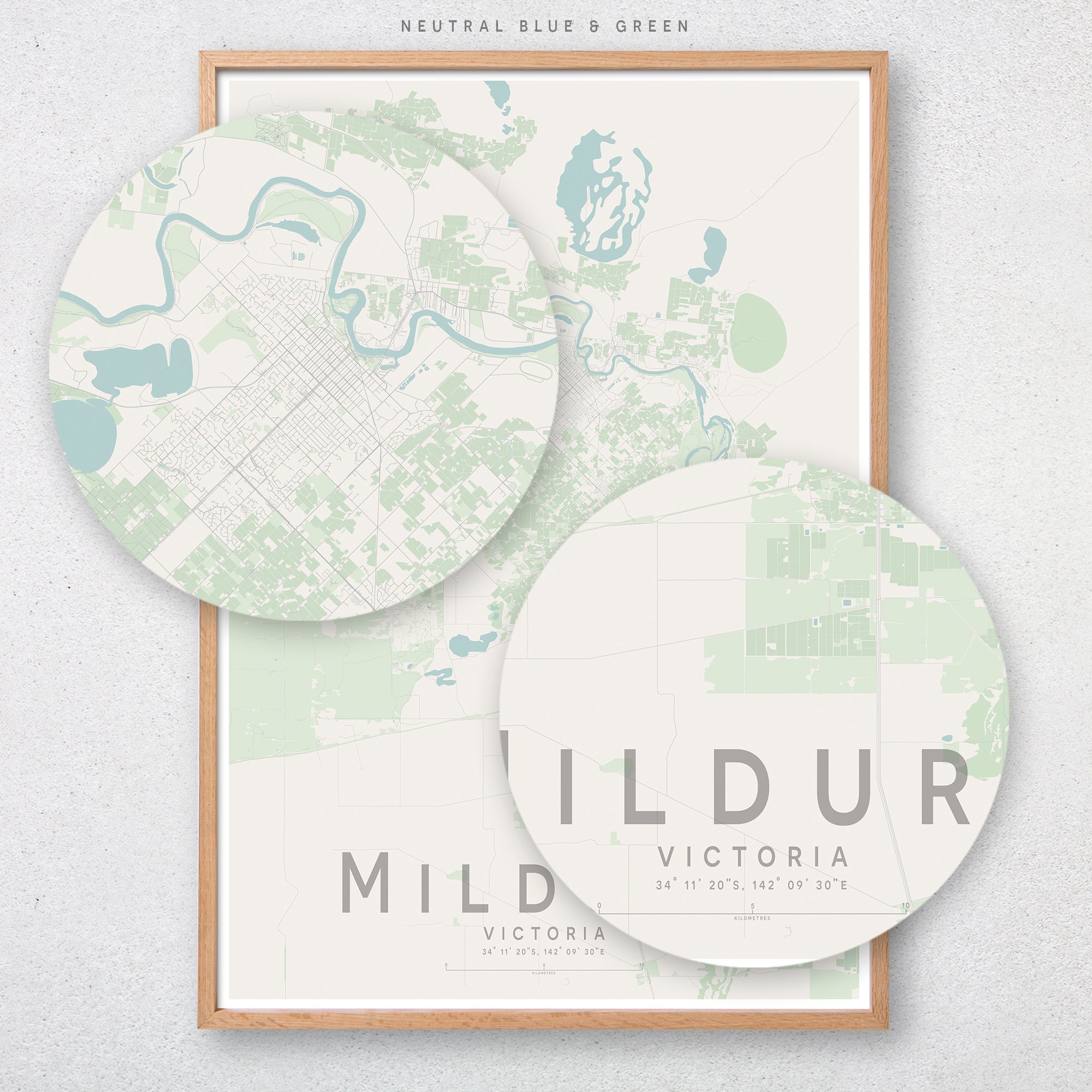 MILDURA Map Print City Street Map Wall Art Poster Wall - Etsy Australia