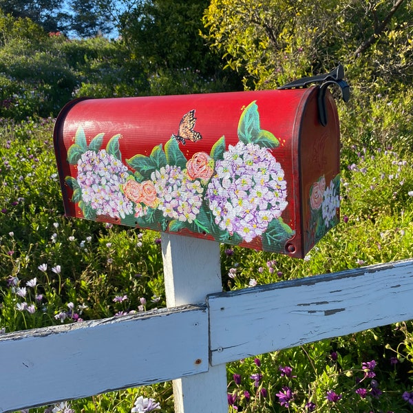Hand Painted Mailbox - Etsy