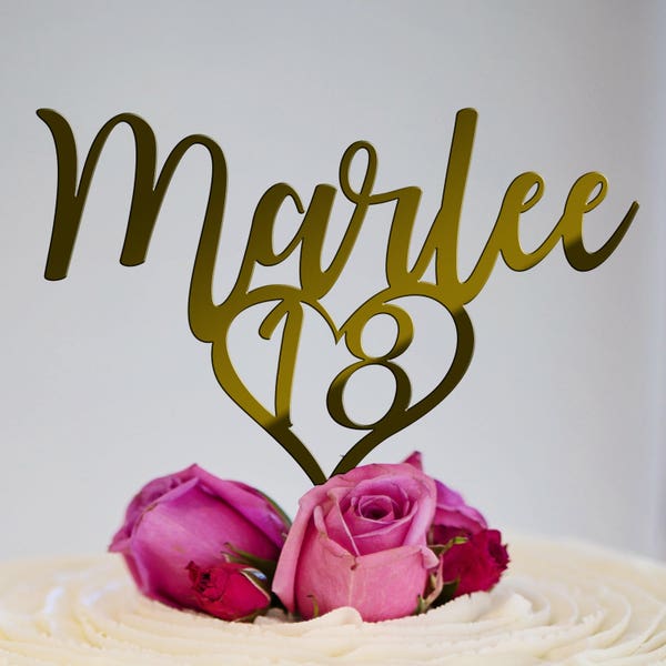 18th Birthday Topper - Etsy Australia