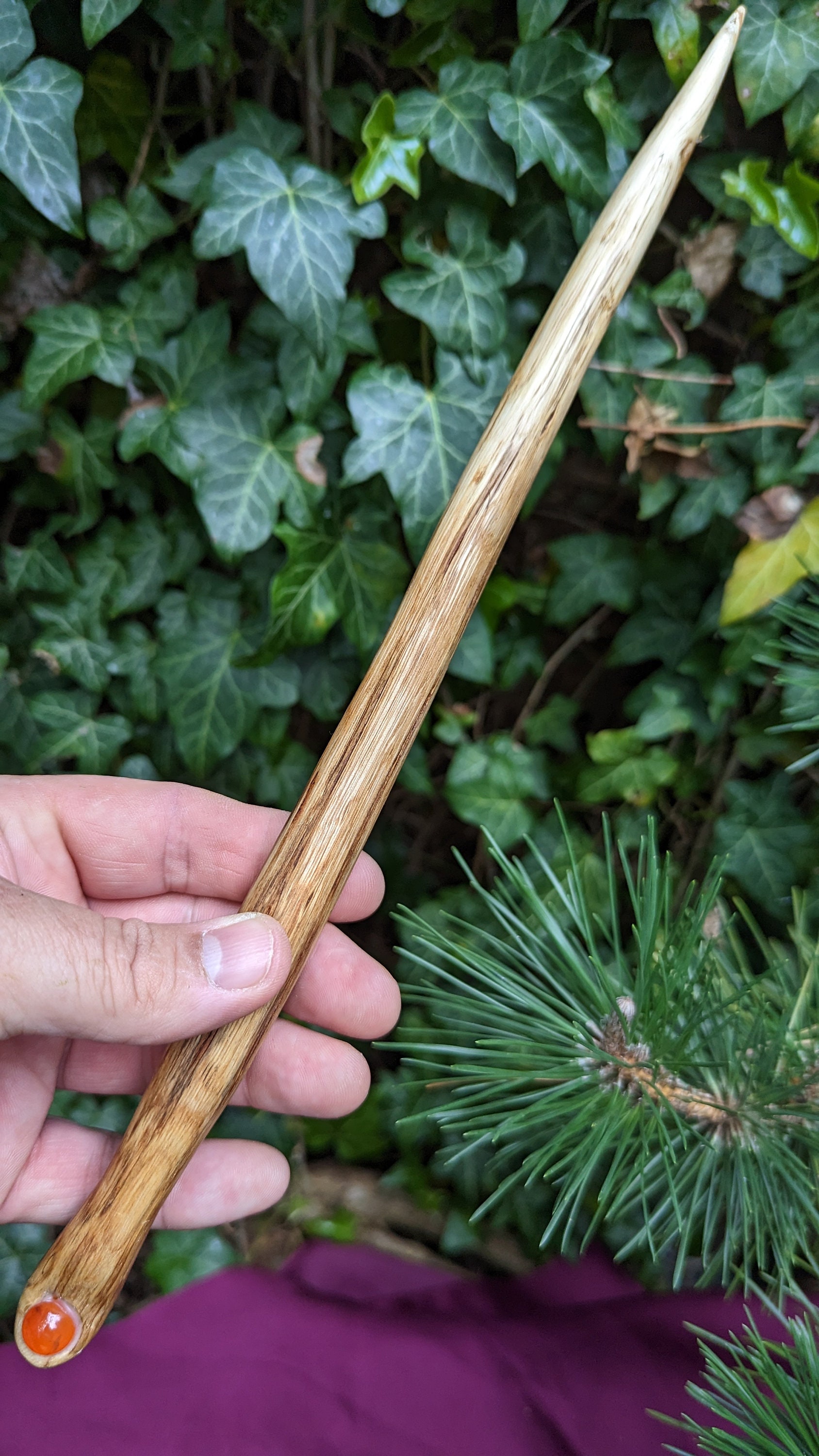 Rowan and Carnelian Wand - Etsy