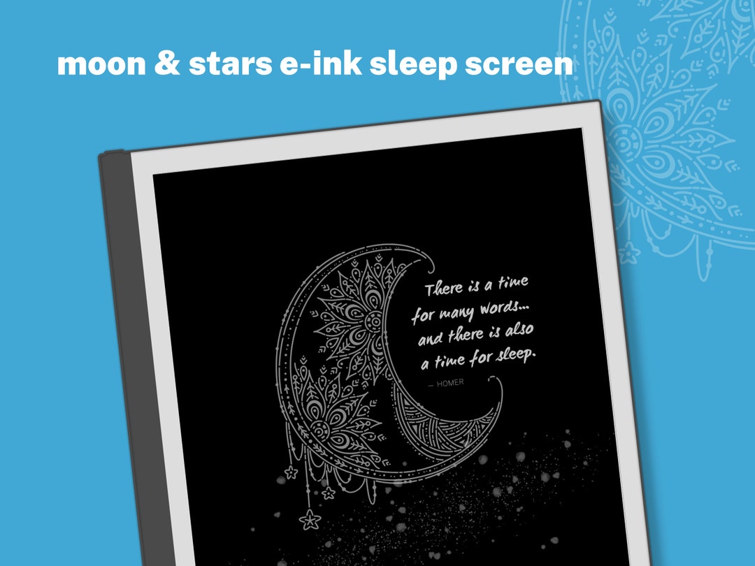 Remarkable 2 Sleep / Suspend Screen: "time for Sleep" Crescent Moon ...