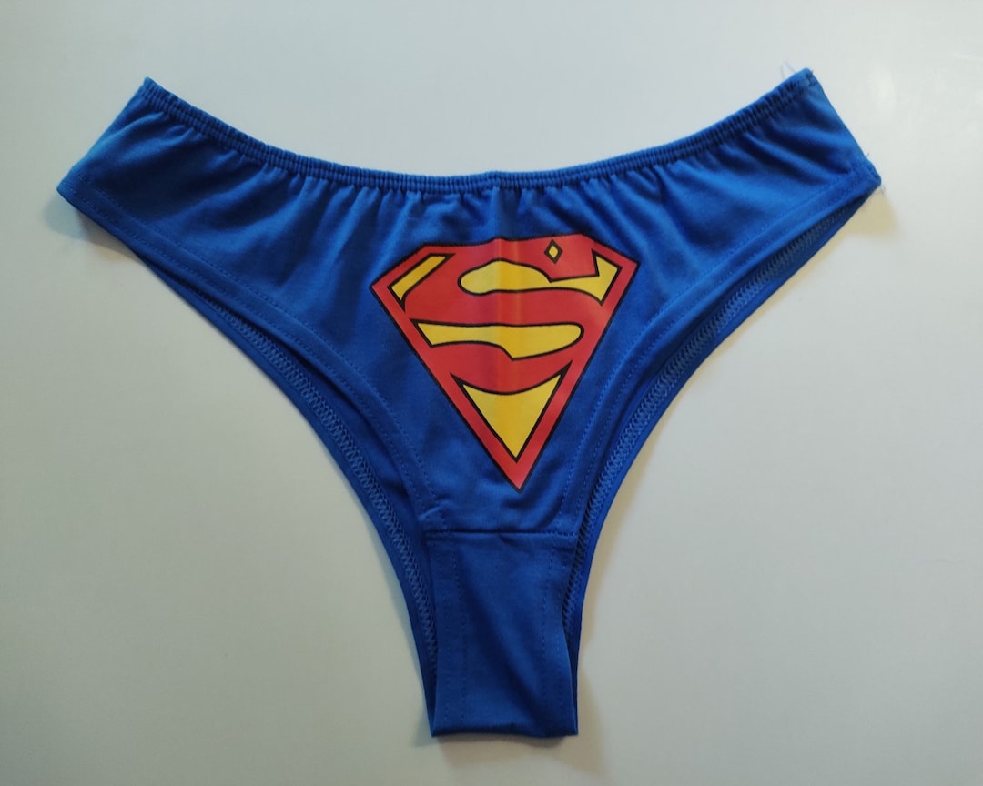 Supergirl/superman Panties Bikini Style Women's Underwear Printed ...