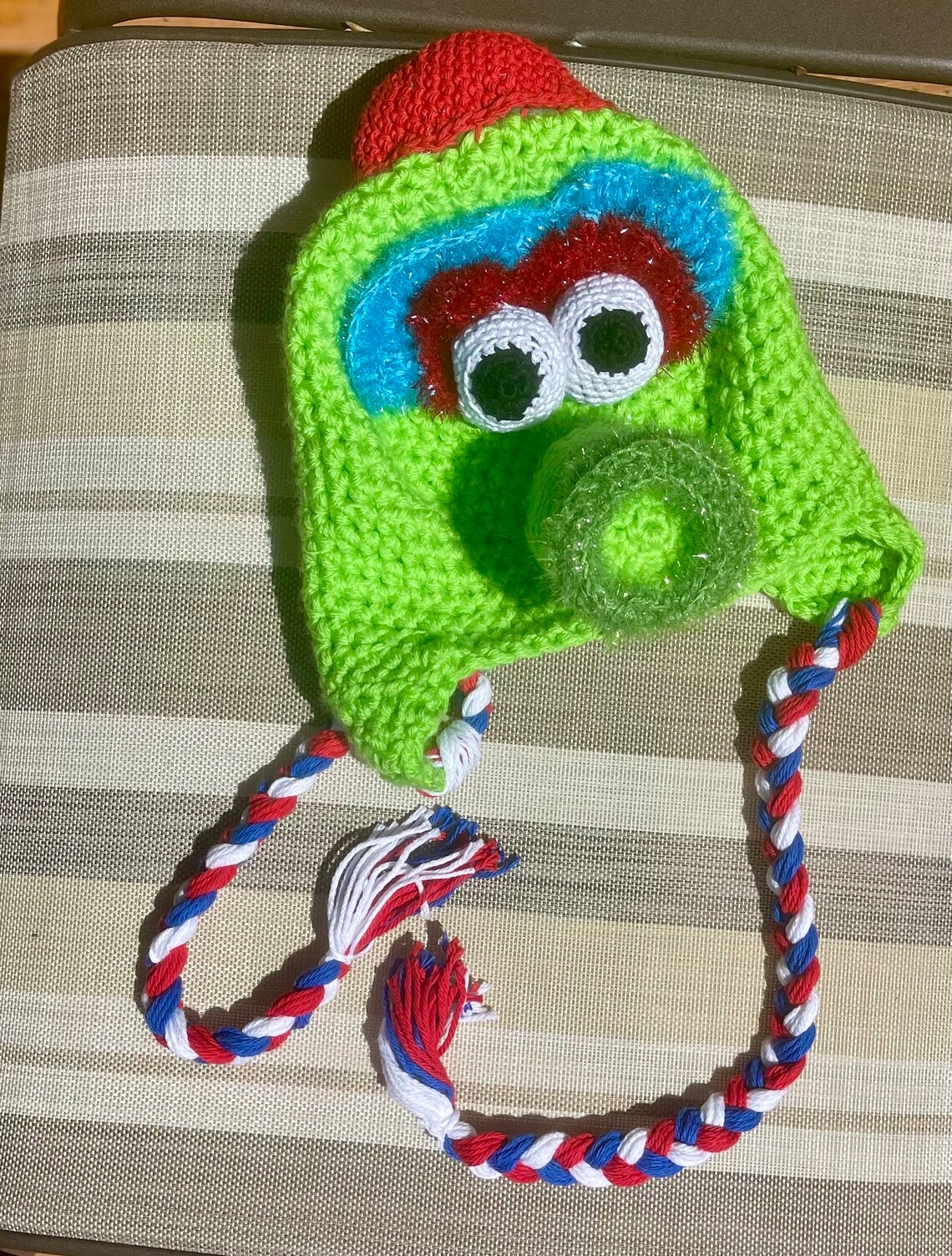 Handmade Philadelphia Phillies-phanatic Hat-adult Size. One Size Fits ...