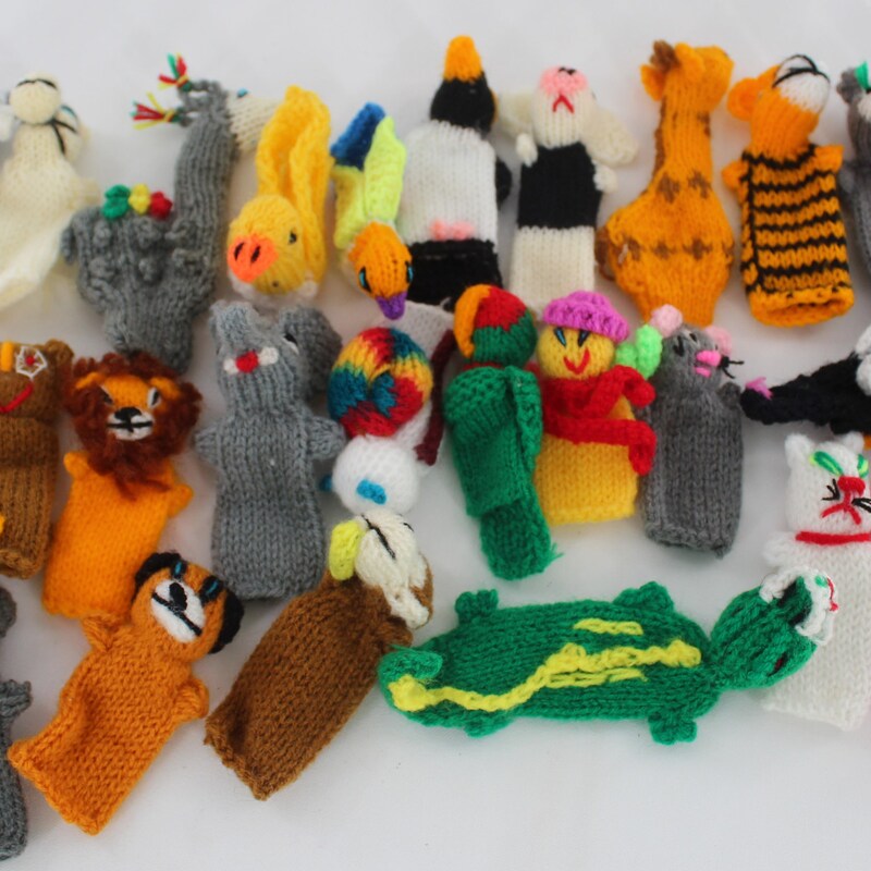 Finger Puppet Set - Etsy