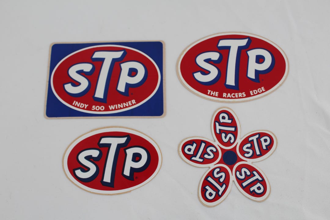 Vintage STP Racing Decals - 1970s Collector Set - Etsy