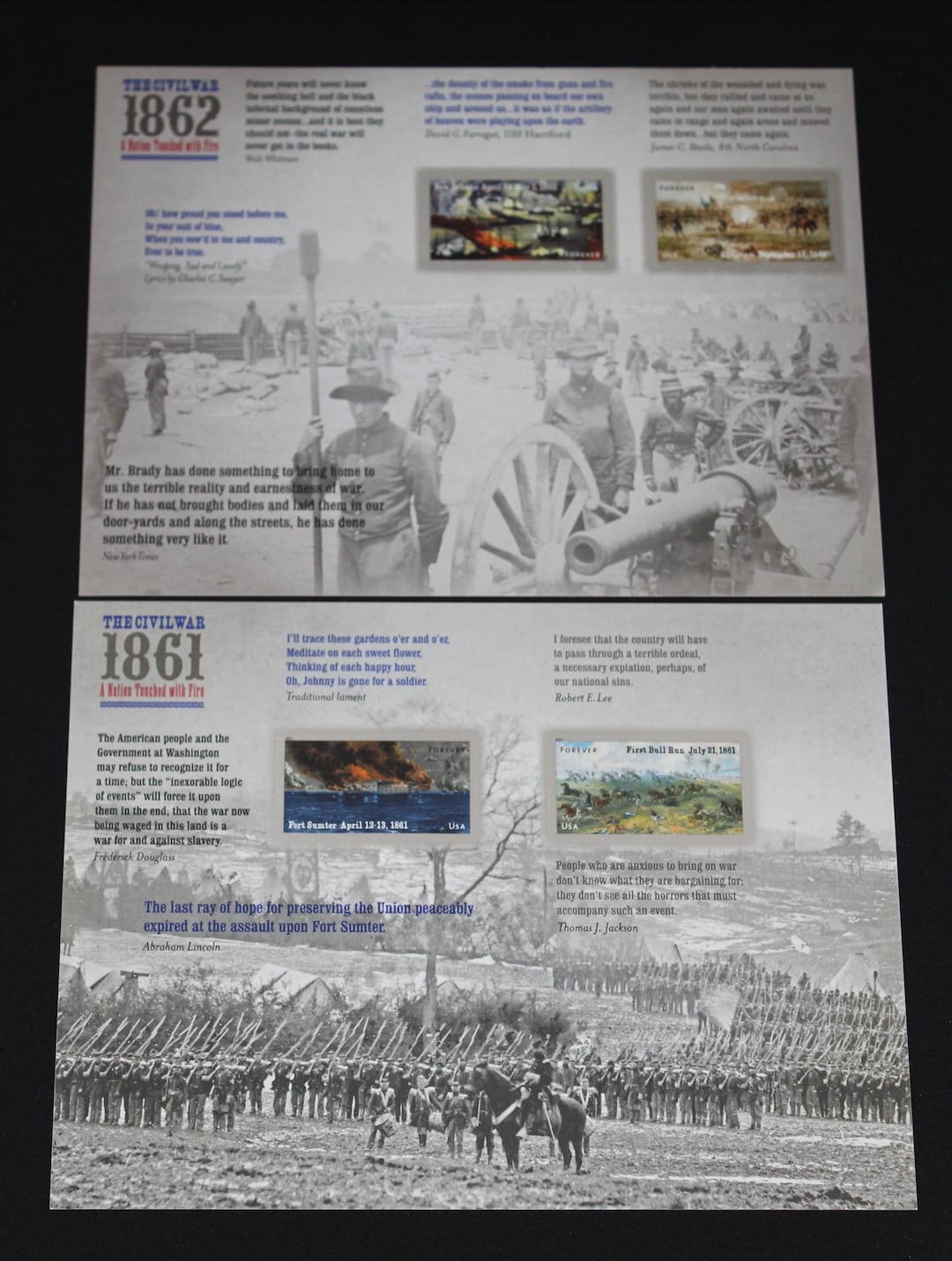 The Civil War Commemorative Stamp Sheets Total 24 Forever Stamps Scott ...
