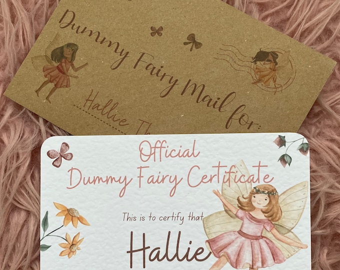 Dummy Fairy Letter for Little Girl | Dummy Weaning | Dummies | Fairy ...