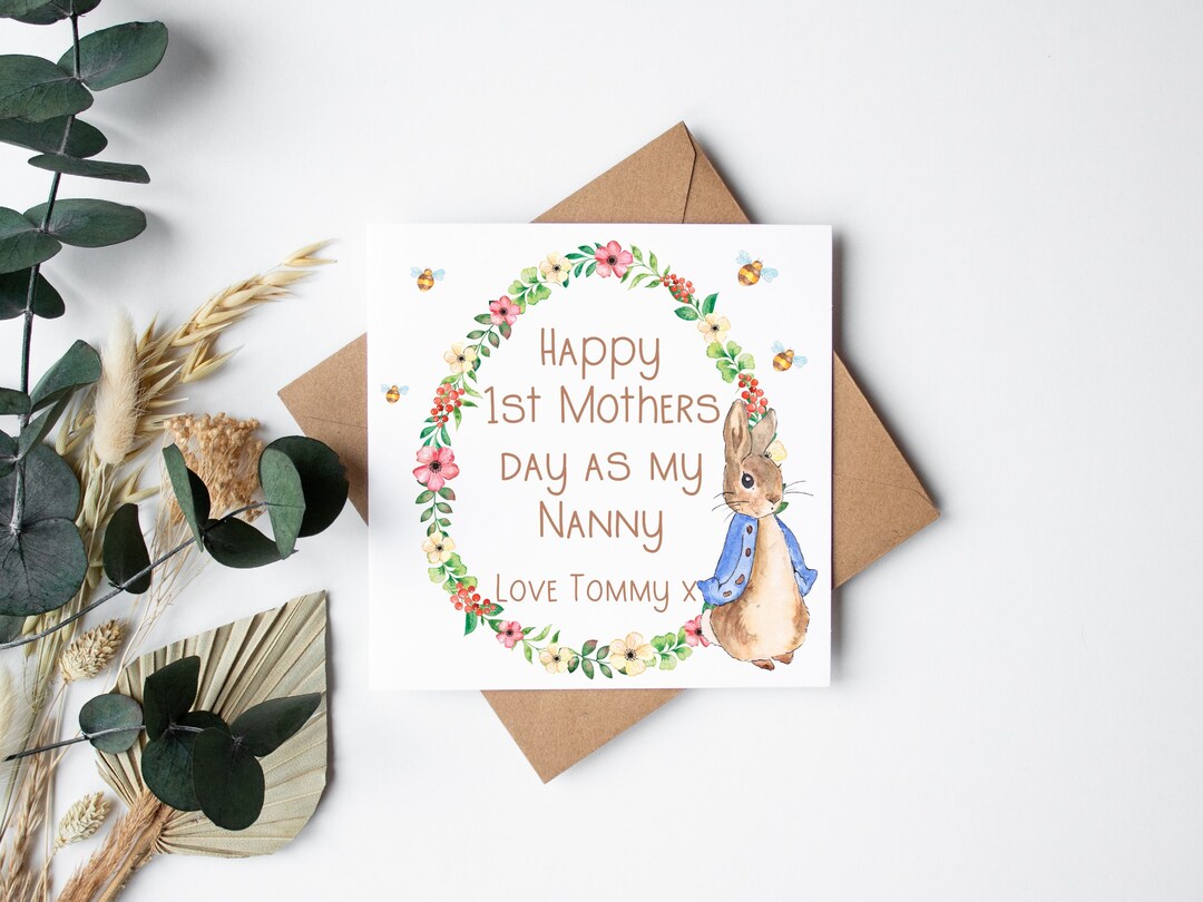 Happy Mothers Day - First Mothers Day as My Nanny as My Mummy Custom ...