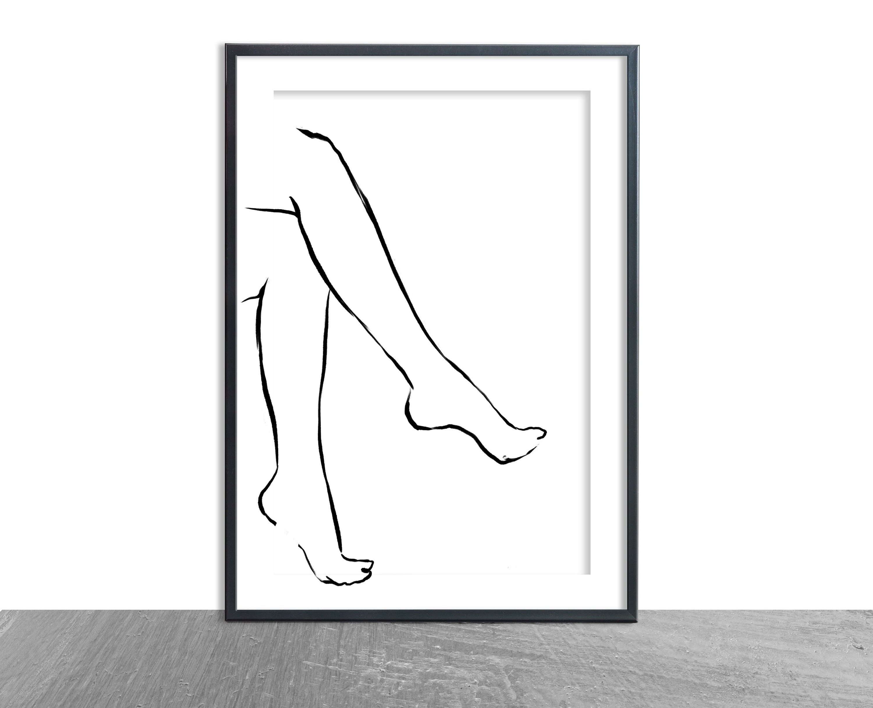 Female Leg Drawing