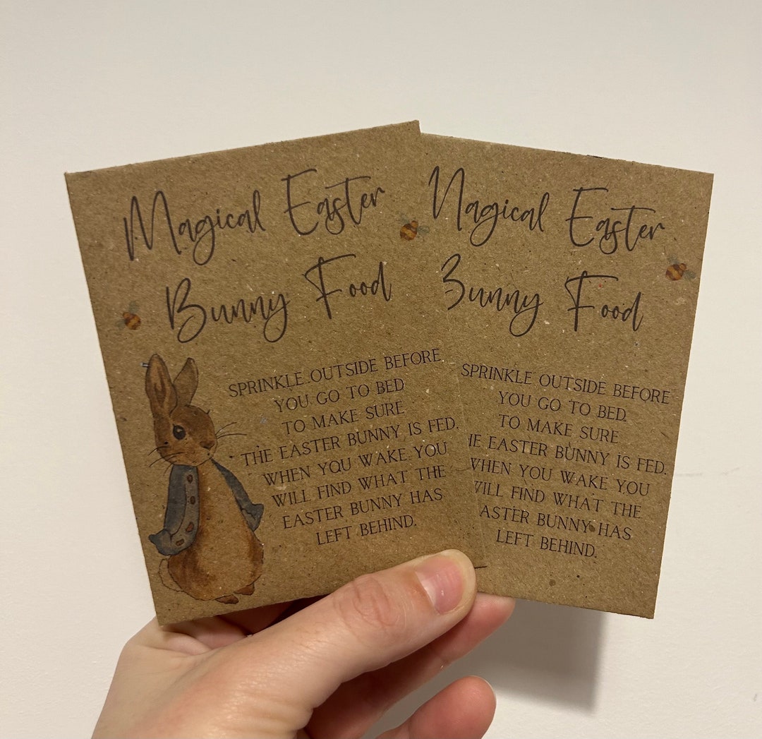Magic Easter Bunny Food Magical Easter Bunny Food Easter Gift Easter ...