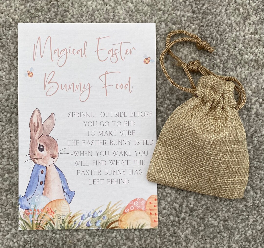 Magic Easter Bunny Food - Magical Easter Bunny Food - Easter Gift ...