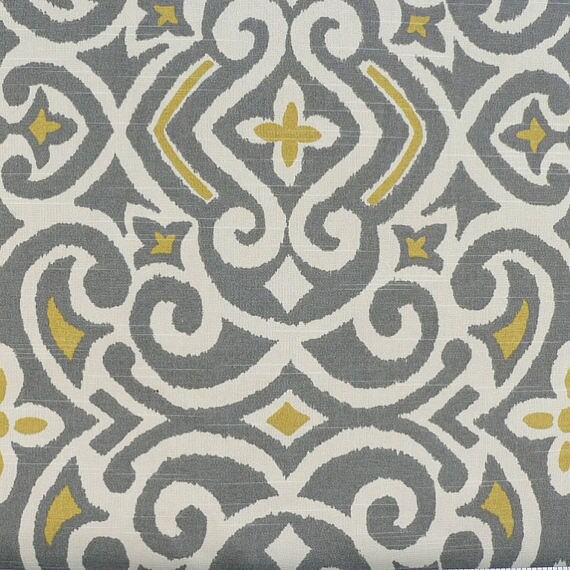 Gray Damask Fabric | Etsy