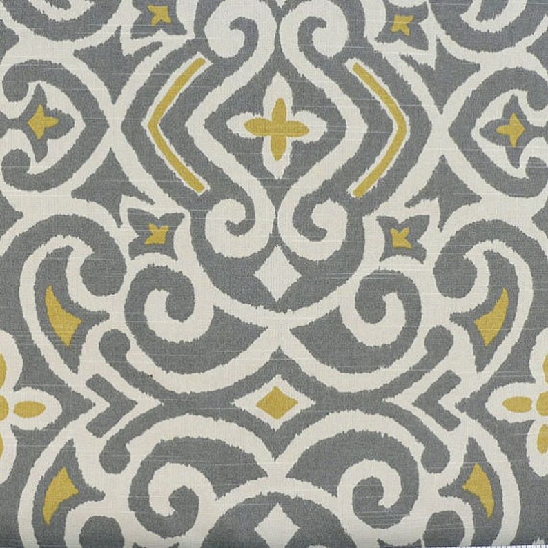 Gray Damask Fabric - Etsy