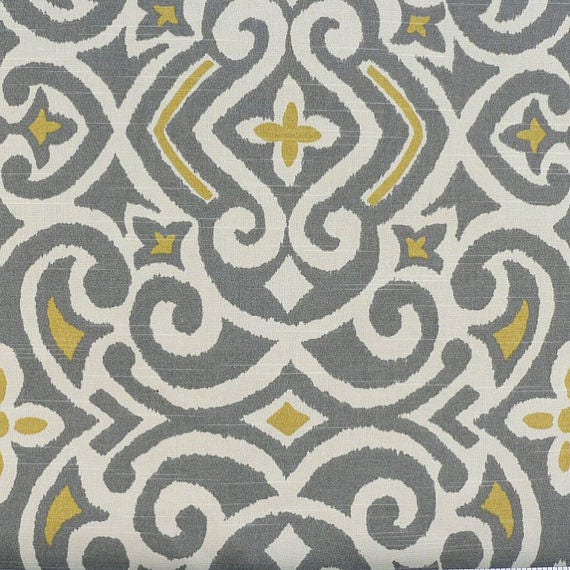 Gray Damask Fabric - Etsy