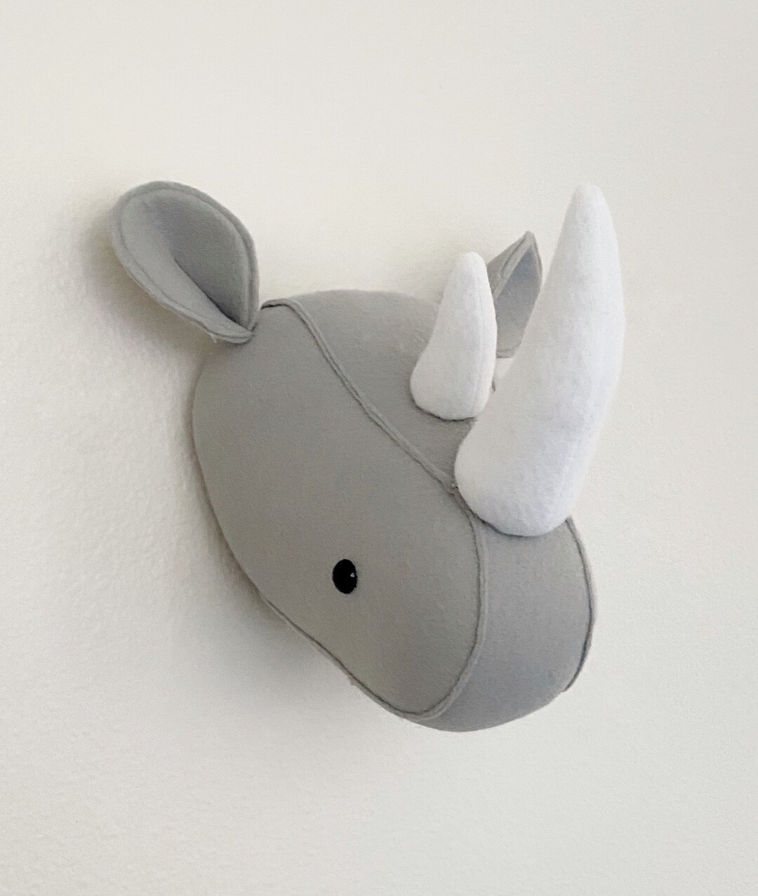 Rhino Wall Decor, Gray Rhino, Rhino Mount, Rhino Wall Decor, Rhino Faux ...