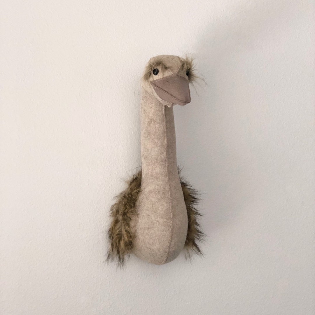 Ostrich Faux Head Mount - Etsy