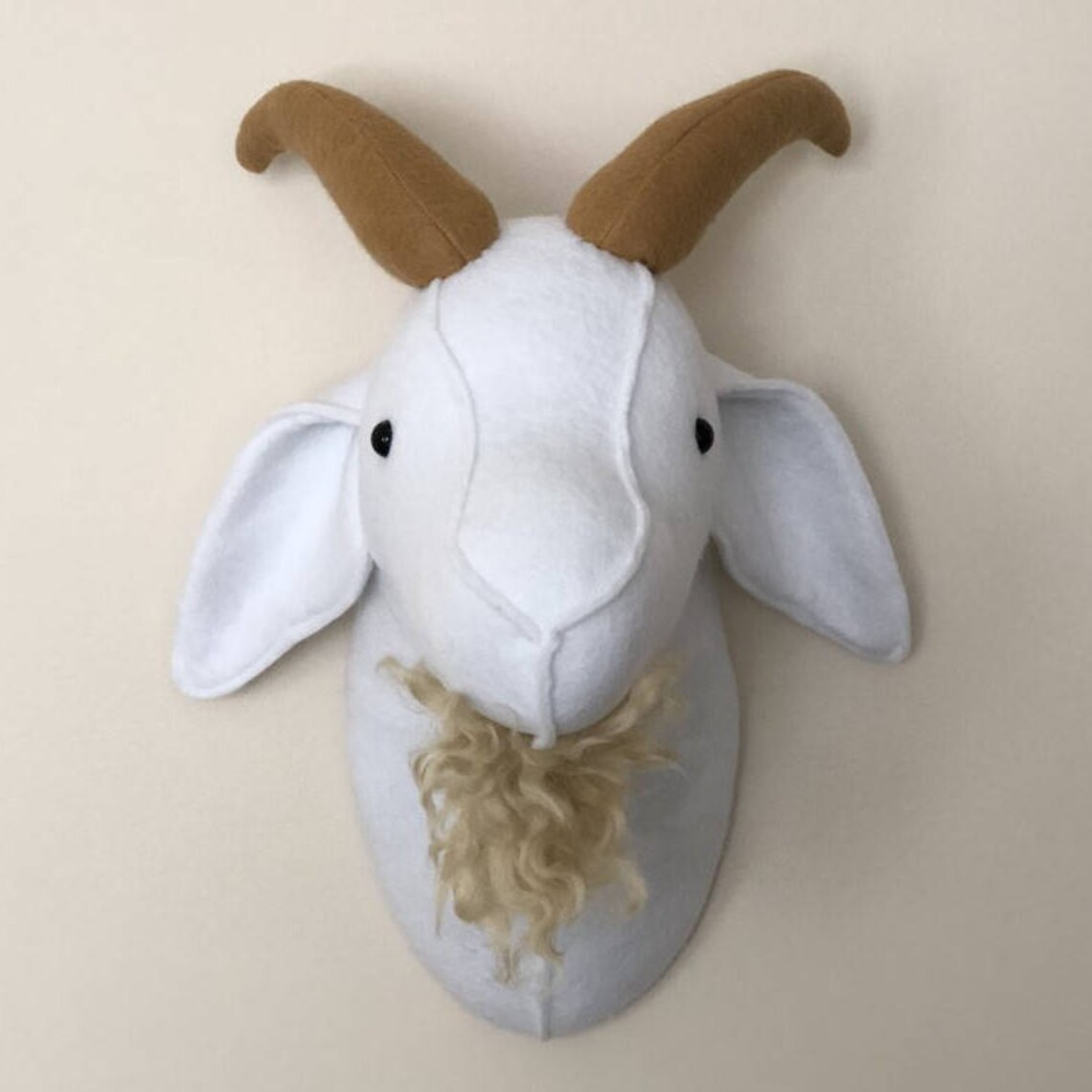 Goat Faux Taxidermy Goat Head Mount Goat Animal Head - Etsy