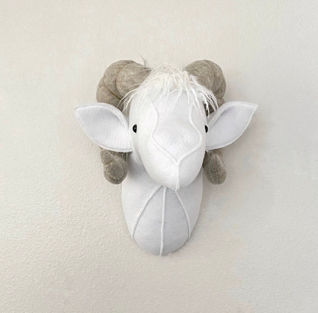 Ram Wall Hanging, Sheep Head Nursery, Ram Mount, Farm Sheep Nursery ...