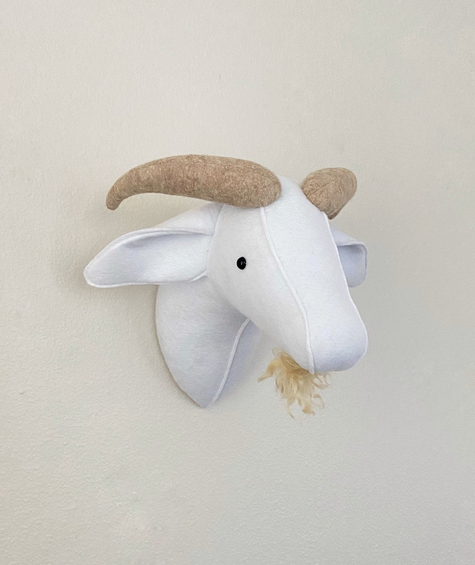 Goat Faux Taxidermy Goat Head Mount Goat Animal Head - Etsy