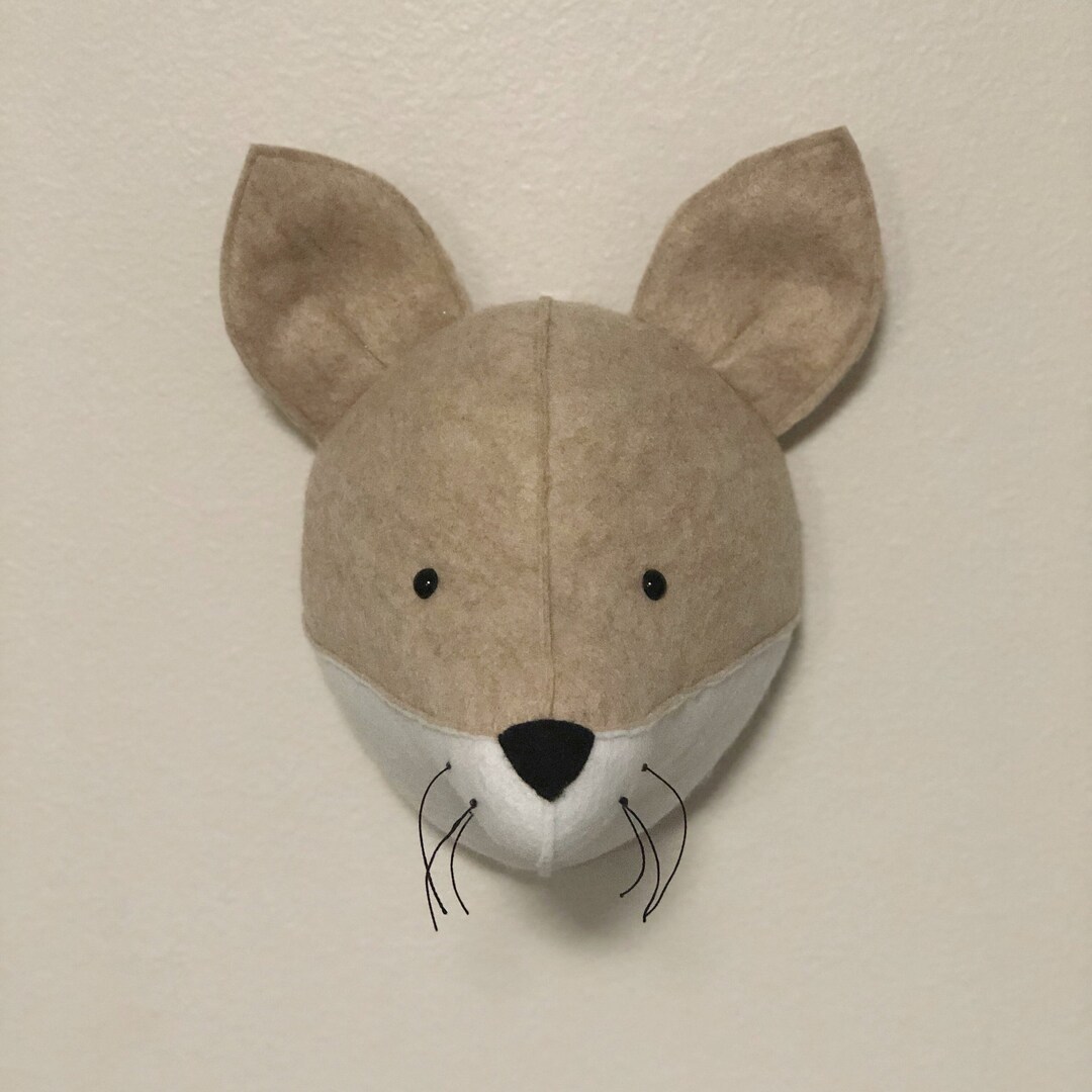 Fox Faux Taxidermy Fox Head Fox Nursery Fox Wall Hanging - Etsy
