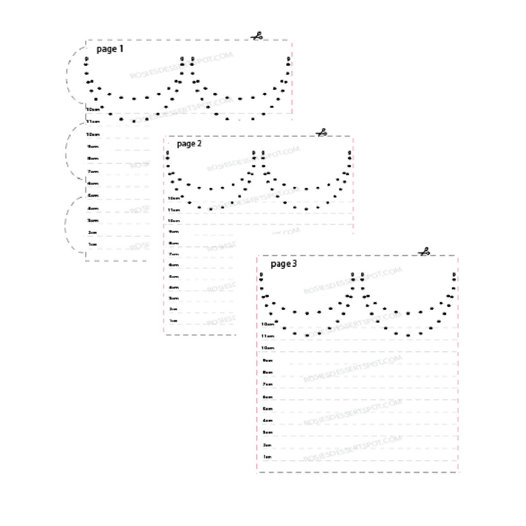 Printable Victorian Piping Template Guide - Etsy UK