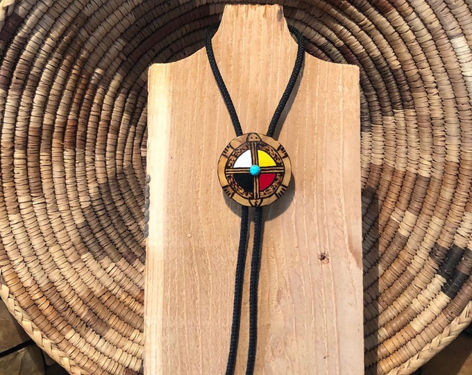Turtle Medicine Wheel Gourd Bolo Tie - Etsy