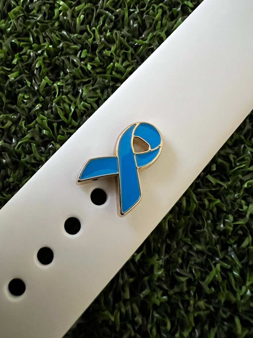 Dark Blue Awareness Ribbon Charm Apple Watch Magicband Compatible - Etsy
