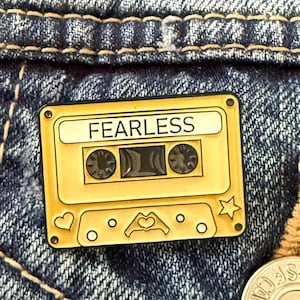 Enamel Pin Cassette Tape Retro Custom Pins for Jackets Backpacks and ...