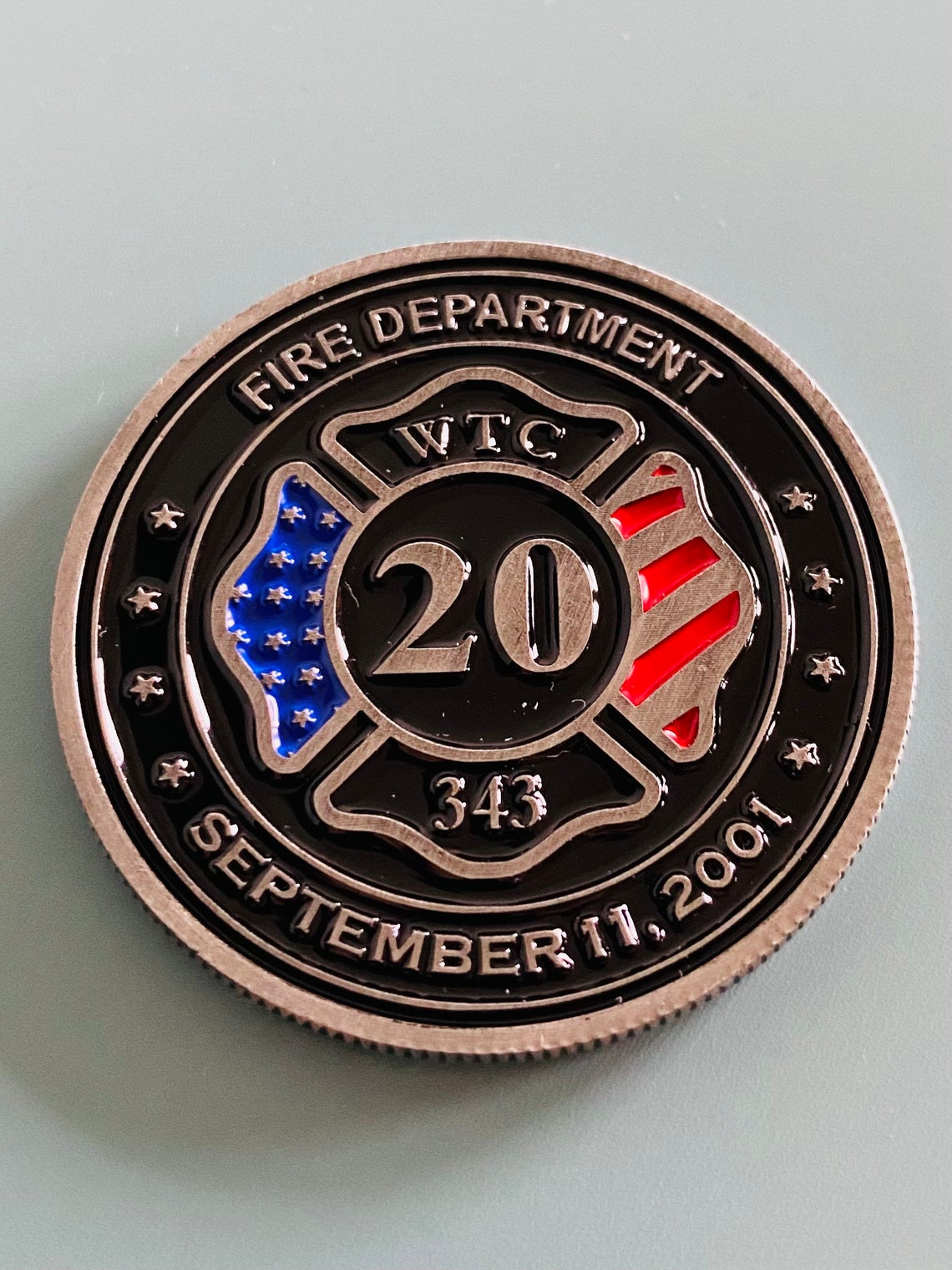 FDNY Firefighter Challenge Coin 20th Anniversary First - Etsy
