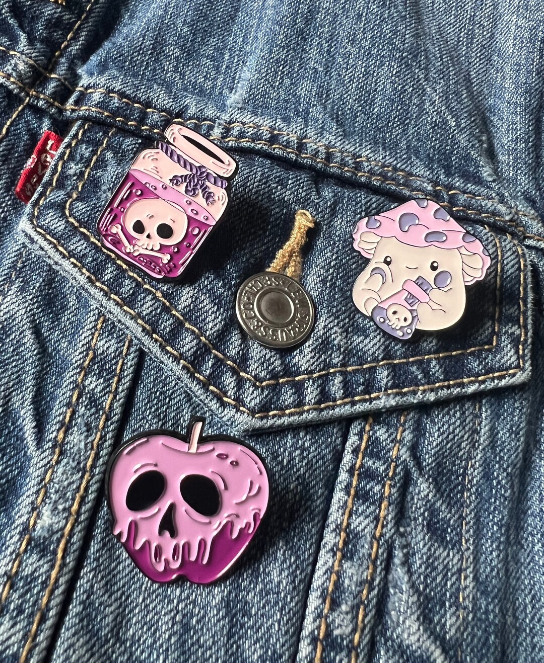 Purple Death Potion Enamel Pin Custom - Etsy