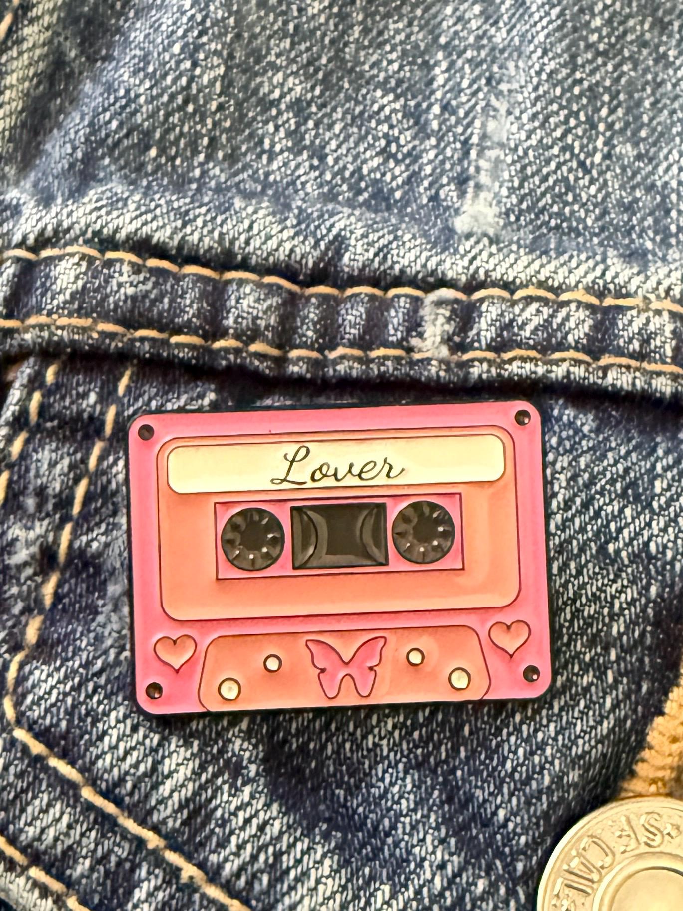 Enamel Pin Cassette Tape Retro Custom Pins for Jackets Backpacks and ...