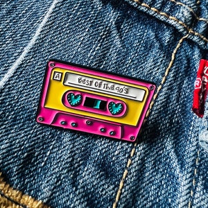 Enamel Pin Cassette Tape Retro Custom Pins for Jackets Backpacks and ...