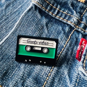 Enamel Pin Cassette Tape Retro Custom Pins for Jackets Backpacks and ...