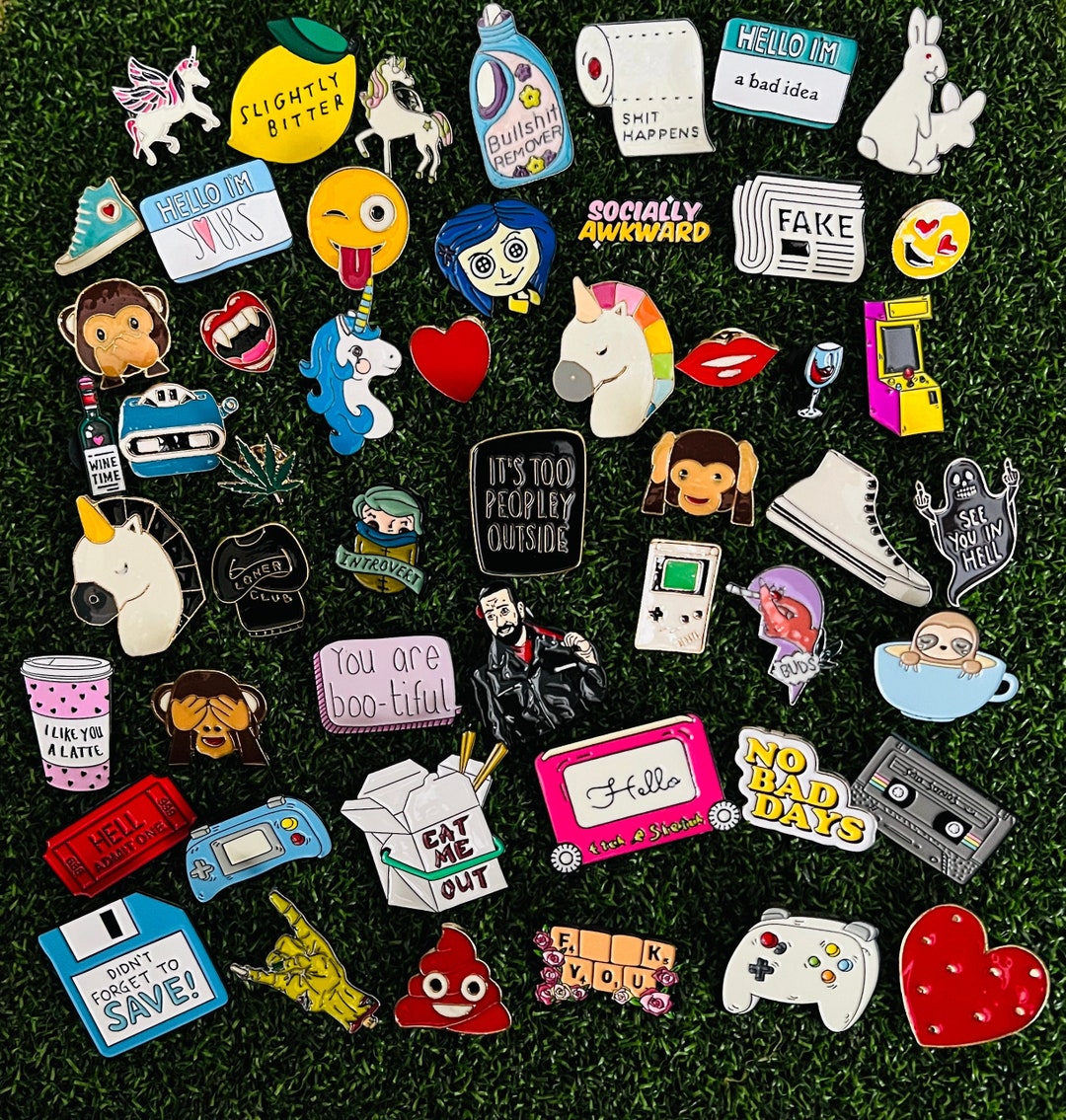 Enamel Pin Mystery 3 Pack Random Custom Designs High Quality - Etsy