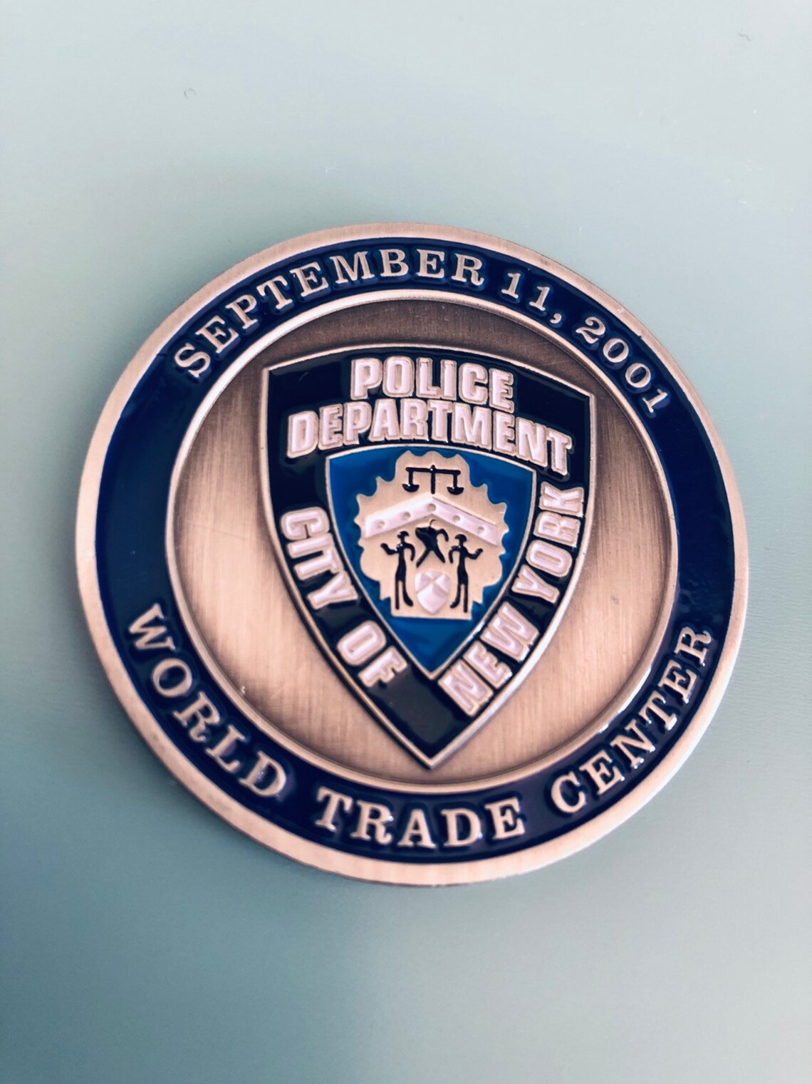 New York Police Department PDNY Commemorative Challenge Coin 9/11 ...