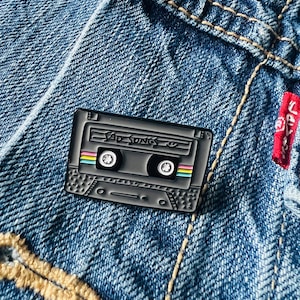 Enamel Pin Cassette Tape Retro Custom Pins for Jackets Backpacks and ...