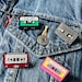 Enamel Pin Cassette Tape Retro Custom Pins for Jackets Backpacks and ...