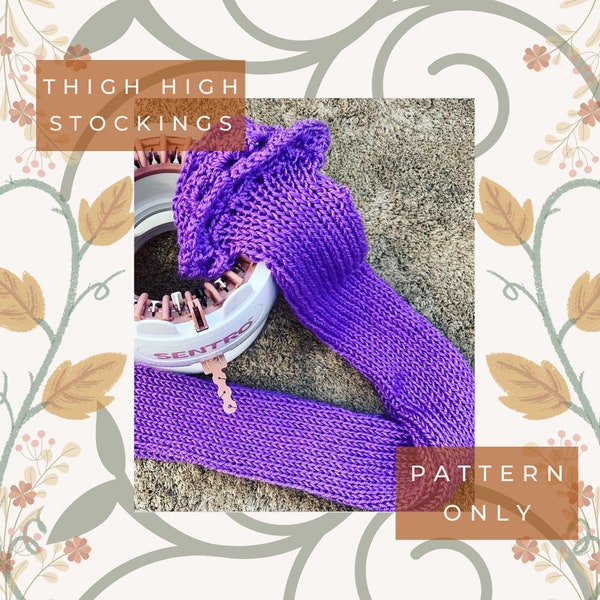 Thigh High Socks Pattern - Etsy